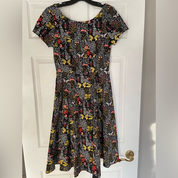 Eva Rose | Dresses | Eva Rose Botanical Print Fit Flare Dress With ...